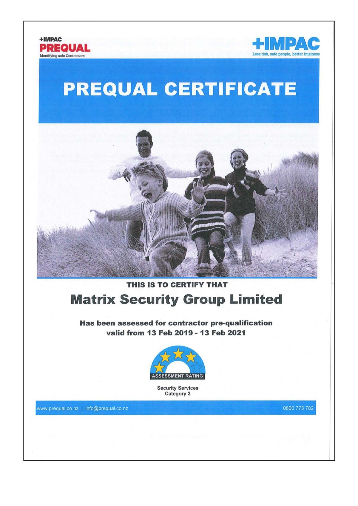 Accreditation and Certificates